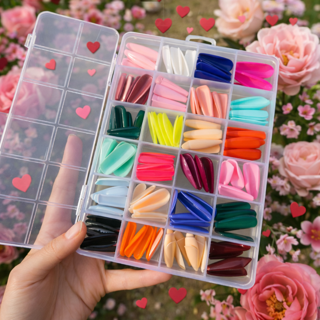 Artificial Nails Pack of 576 Nails – Snap Mart